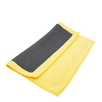 China Yellow Microfiber Car Detailing Magic Clay Towel And Cloth Non Scratch for sale
