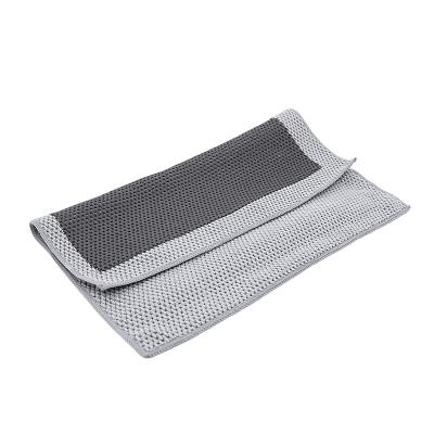 China Auto Care Detailing Car Clay Cloth Grey Fine Grade Clay Bar Microfiber Towel for sale