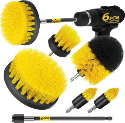 China 6Pack Drill Brush Power Scrubber Cleaning Brush for sale