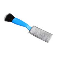 China Soft Car Interior Dust Brush | AC Outlet Cleaning Scrub with Replaceable Cloth Cover for sale