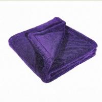 China 1300GSM 40x60cm Edgeless Microfiber Twisted Loop Car Drying Towel for sale