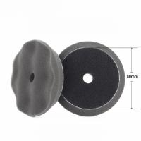 China 80mm Black Waffle Finishing Foam Polishing Pad For ROTARY POLISHERS for sale