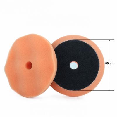 China 4 Inch Orange Waffle Fine Polishing Foam Pad For ROTARY POLISHERS for sale