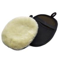 China Faux Wool Car Wash Mitt Ultra Soft Scratch-Free Lint-Free Washing Glove for sale