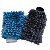 China 100% Polyester Bright Chenille Double-Sided Thickened Car Wash Mitt for sale