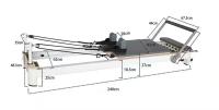 China Gericon commerican use white aluminium pilates reformer pilates with high quality for sale