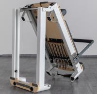 China Gericon commerical use G-PRH012 Folding white aluminium pilates reformer for Fitness for sale