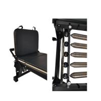 China Comprehensive black aluminium Pilates reformer bed for home and commerical use for sale