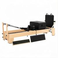 China Factory Black Hard Maple Wood Pilates Reformer For Body Training for sale
