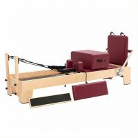 China Factory Black Hard Maple Wood Pilates Reformer For Body Training for sale