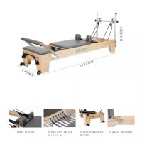 China New type commerical use pilates reformer with super fiber leather for sale