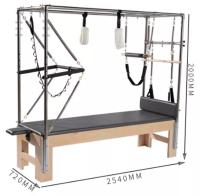 China Factory direct maple cadillac pilates reformer with super fiber leather for sale