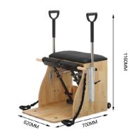 China Factory directly white oak wood pilates reformer wooden combo chair with piano springs for sale