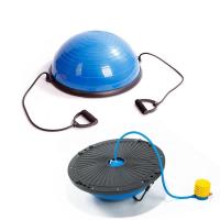 China Gym fitness cheap price PVC Exercise Stability Half Pilates Yoga Ball with pump for sale