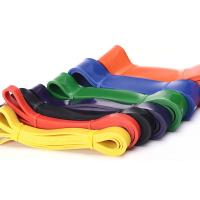 China Strength training width Stretching Rubber Belt Exercise band Stretch Strap Elastic Resistance Band Loop for sale
