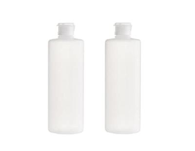 China Transparent Refillable Plastic Squeezable Vial Bottles 400ml Flip Cap for Toner Lotion Shower Gel Shampoo for sale