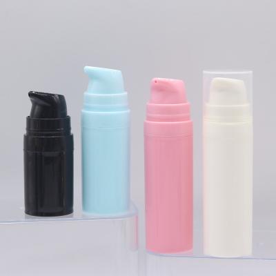 China Custom Cylindrical PET Plastic Airless Pump Bottle 100ml with Snap Lotion Pump for sale