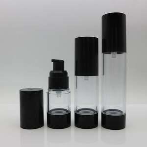 China 15ml Plastic Airless Pump Bottle Frosted Cosmetic Lotion Dispenser for sale