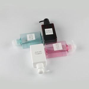 China Square Shape Body Cosmetic PETG Bottle 250ml Capacity PP Pump Material for sale