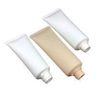 China PE Plastic Cosmetic Packaging Tubes 30ml-200ml with Screw or Flip Cap for Face Wash and Shave Foam for sale
