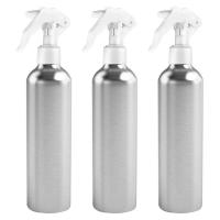 China Silver Aluminum Pump Spray Bottle 30ml to 310ml Capacity with Hot Stamping and Silk Printing Customization for sale