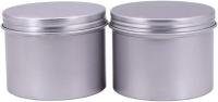 China Square Aluminum Snap Lid Jar - 60g to 120g Capacity for Cosmetic, Candle & Candy Packaging for sale