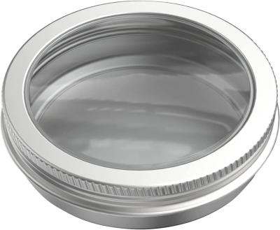 China Custom Aluminum Screw Lid Jars 20g to 200g Capacity for Cosmetic Cream and Candy Packaging for sale
