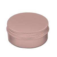 China 60g 80g 100g 120g Aluminum Round Metal Tin Container with Snap Lid for Cosmetics and Food Packaging for sale