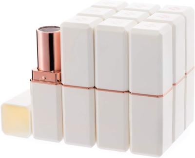 China 2-in-1 Double Side Lipstick Container Tube with Powder Brush - 5ML to 20ML Capacity, Square/Round Shape Options for sale