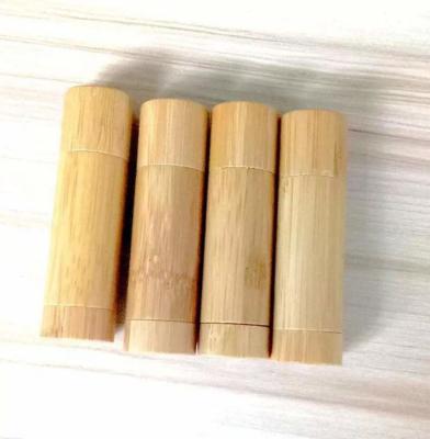 China Custom Bamboo Lipstick Tube with Powder Brush - 5ml to 20ml Capacity, OEM/ODM Cosmetic Packaging for sale