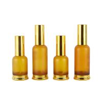 China Custom Logo Empty Essential Oil Glass Bottles 20g 30g 50g Smooth Frosted Spray Painted for sale