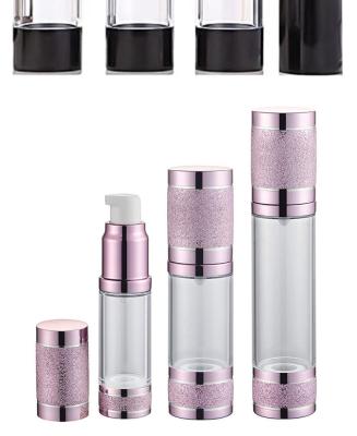 China 15ml PP Airless Cosmetic Bottle Non Spill Smooth Surface Screw Cap for sale