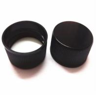 China Black Plastic Screw Cap 20mm 24mm 28mm with Induction Sealing Gasket for Bottle Packaging for sale