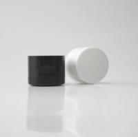China Black Plastic Screw Cap 20mm 24mm 28mm with Induction Sealing Gasket for Bottle Packaging for sale