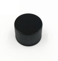 China Black Plastic Screw Cap 20mm 24mm 28mm with Induction Sealing Gasket for Bottle Packaging for sale