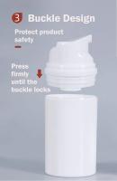 China 50ml Airless Vacuum Lotion Bottle Custom PP Plastic with Custom Color Printing for sale