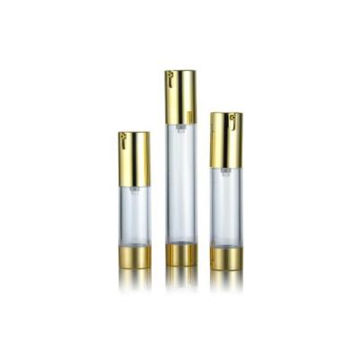 China Luxury Anodized Aluminum Airless Pump Bottle Bottle Empty Cosmetic Vacuum Premium Skincare Serum Container  Multiple Capacity for sale