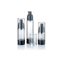 China Customized 15ml 30ml 50ml Plastic Airless Pump Vacuum Cosmetic Bottle Leakproof Controlled Dispensing Cream Lotion Packaging for sale