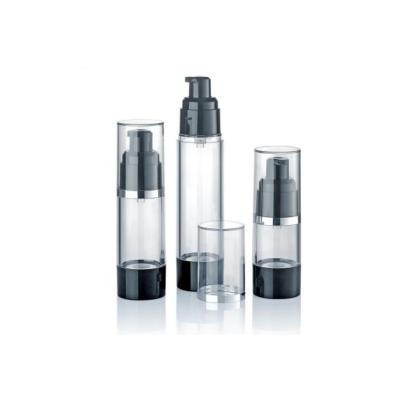 China Customized 15ml 30ml 50ml Plastic Airless Pump Vacuum Cosmetic Bottle Leakproof Controlled Dispensing Cream Lotion Packaging for sale