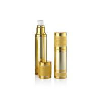 China Luxury Anodized Aluminum Airless Pump Bottle Bottle Empty Cosmetic Vacuum Premium Skincare Serum Container  Multiple Capacity for sale