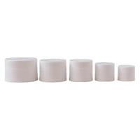 China 30ml 50ml 100ml Amber Black PP Plastic Cosmetic Cream Jar with White Black Lid for sale