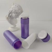 China Purple Plastic Cosmetic Dispenser Bottle with White Push Down Press Pump for sale