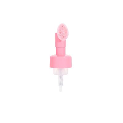 China 40mm 42mm Silicone Brush Foam Pump Dispenser for Skincare and Hand Soap for sale