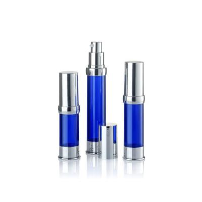China 50ml 120ml Straight Round Toner Bottle Airless Lotion Container Double Wall for sale