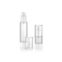 China Customized 15ml 30ml 50ml Plastic Airless Pump Vacuum Cosmetic Bottle Leakproof Controlled Dispensing Cream Lotion Packaging for sale