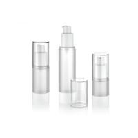 China Customized 15ml 30ml 50ml Plastic Airless Pump Vacuum Cosmetic Bottle Leakproof Controlled Dispensing Cream Lotion Packaging for sale