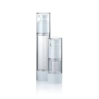 China Customized 15ml 30ml 50ml Plastic Airless Pump Vacuum Cosmetic Bottle Leakproof Controlled Dispensing Cream Lotion Packaging for sale