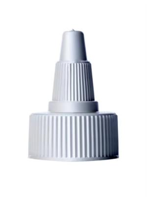 China 24mm 28mm White Plastic Flip Turret Cap PP Cap for Beverage Food Pharma Cosmetics for sale