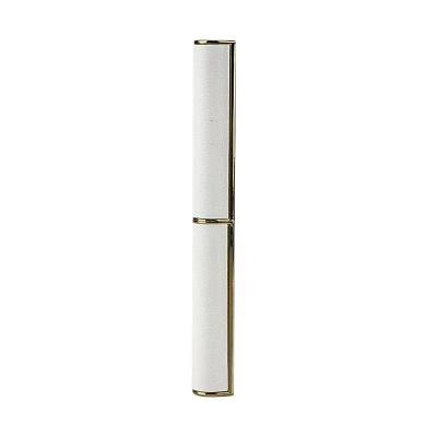 China Slim Leather Lipstick Tube with Multiple Colors and Premium Leather Finish for High-End Cosmetics Packaging for sale