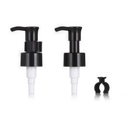 China Versatile 20mm 24mm Ribbed Closure Lotion Pump With Clip for sale